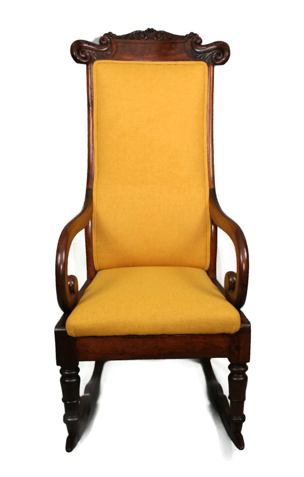 Art Deco Recliner/ Rocking Chair Egyptian Revival Style